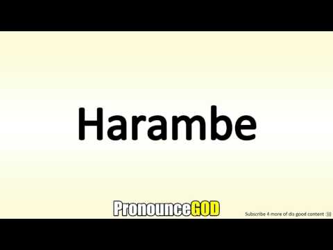 How To Pronounce Harambe
