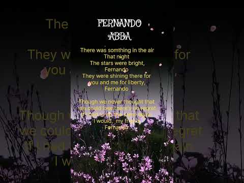 ABBA - Fernando (lyrics) #shorts #music #abba #fernando