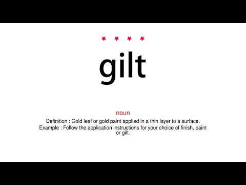 How to pronounce gilt - Vocab Today