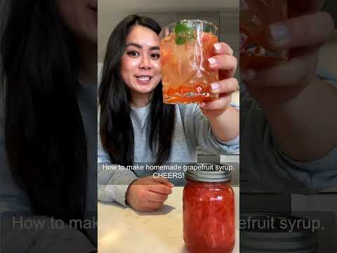 Grapefruit Syrup (2 Ingredients ONLY!)