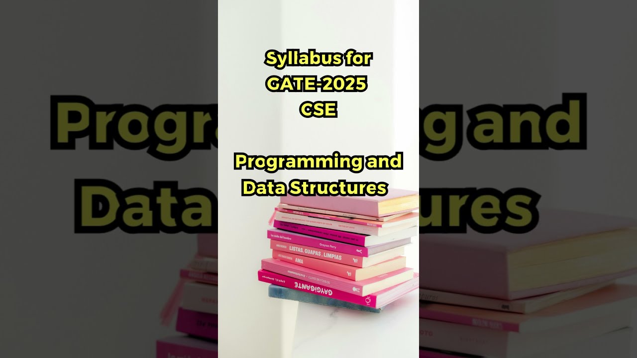 GATE CSE Syllabus -2026 | Programming and Data Structures | #gatecs #gate2026preparation #gate2026