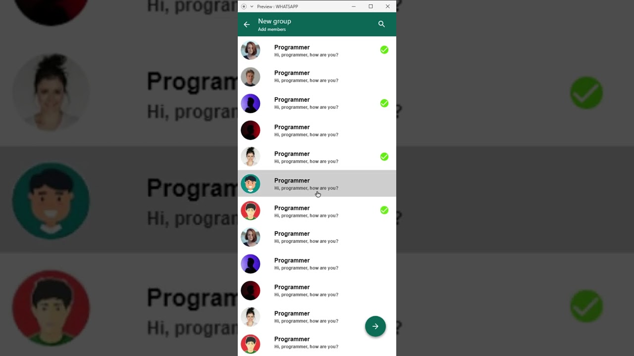 What's App UI Design Figma #prototype #daosh #figma