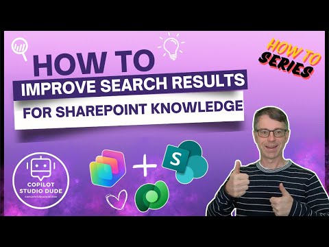 Copilot Studio - SharePoint: Optimize Knowledge Search