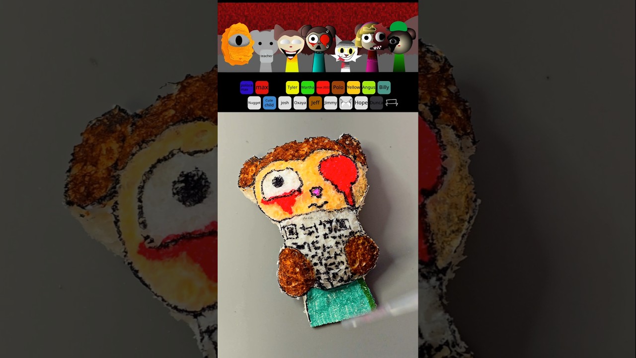 I drew a Jimmy but Sprunki Retake: Max Design Pro with a magic sponge