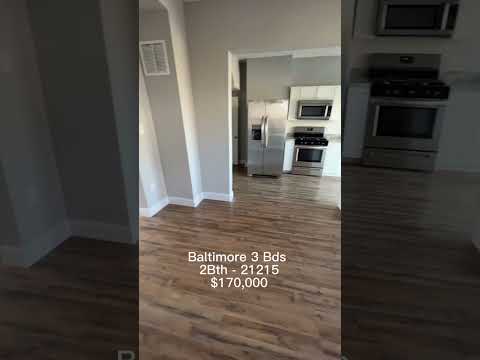 🤩stunning Baltimore Row Home 🏡 Affordable | see this one today #baltimorerealestate #househunting