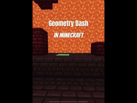 I Built Geometry Dash In Minecraft - #geometrydash #minecraft #minecraftbuilding