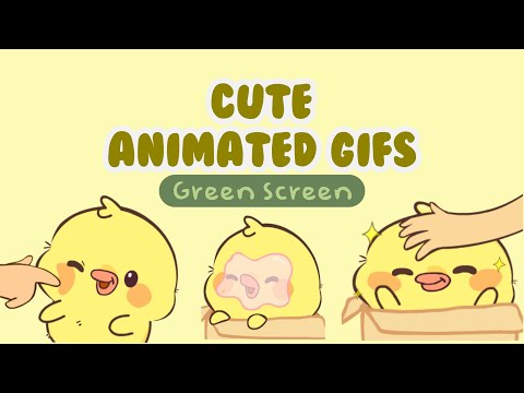 Cute Animated GIFs | Green Screen✿