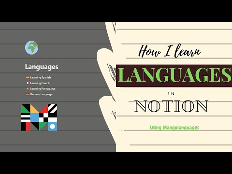 How I Learn Languages in Notion (using Mangolanguages)