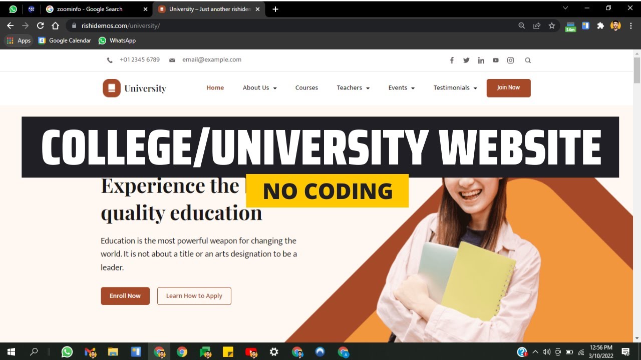 How to Create a College/University Website using WordPress 2024? [No Coding Elementor Tutorial]