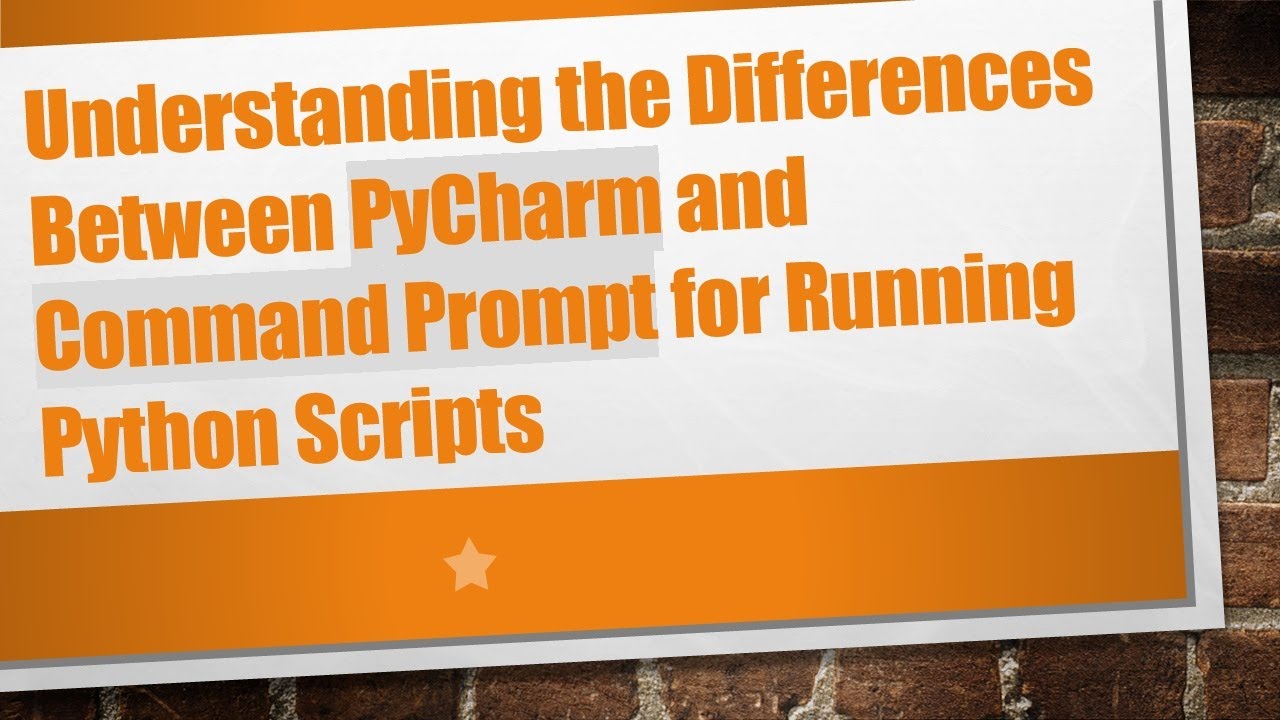 Understanding the Differences Between PyCharm and Command Prompt for Running Python Scripts