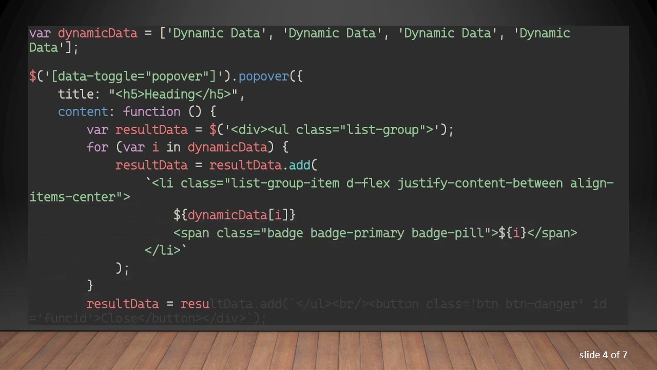 How to Easily Add HTML Tags in Bootstrap Popover Content Using JavaScript