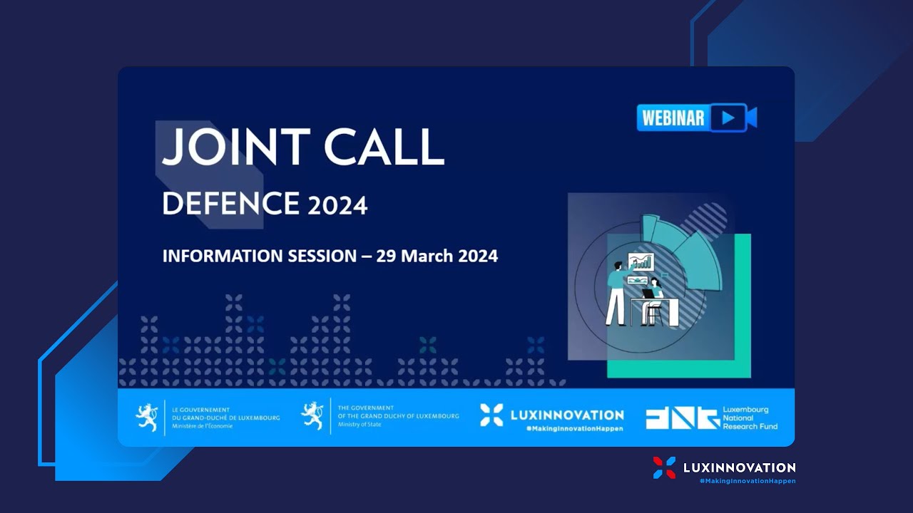 Joint Call Defence 2024 I Information session