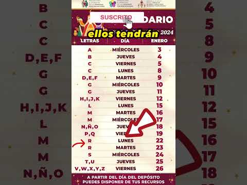 Calendario de pagos de ENERO 2024 letra R | ¿Cuando pagan la pension bienestar? Pago de 6 MIL Pesos