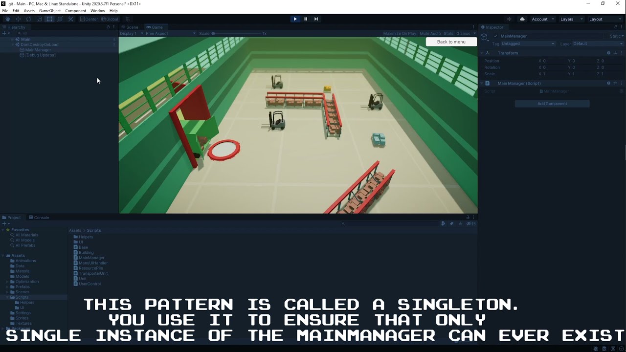 How to Implement Data Persistence between scenes in Unity