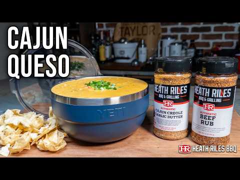 Smoked Cajun Crawfish Queso Dip | Heath Riles BBQ