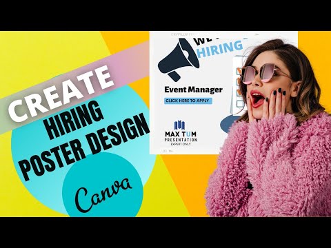 Hiring banner design in canva#shorts