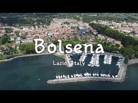 Bolsena from Above: Lake, Marina, and Medieval Town in Lazio, Italy