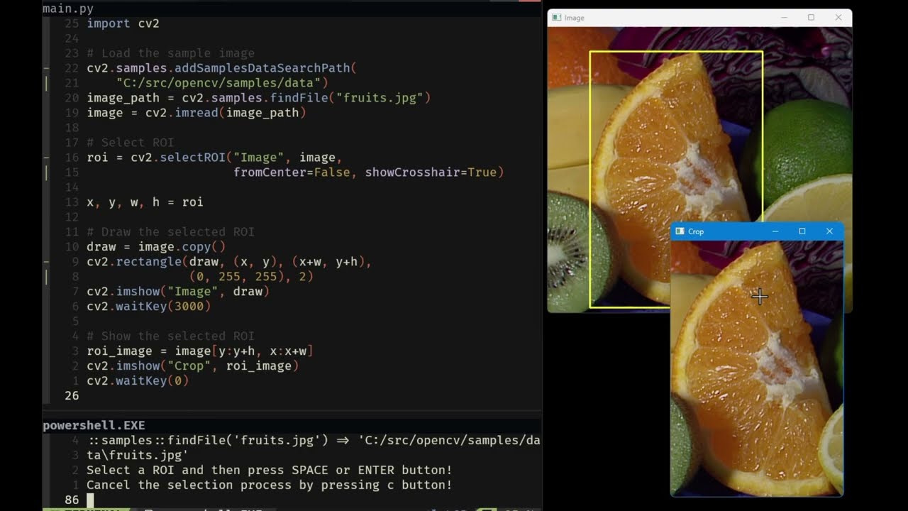 Select ROI in OpenCV | OpenCV | Python