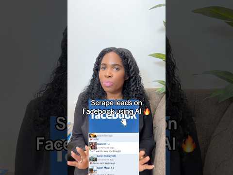 Scrape Leads on Facebook with the help of AI #ai