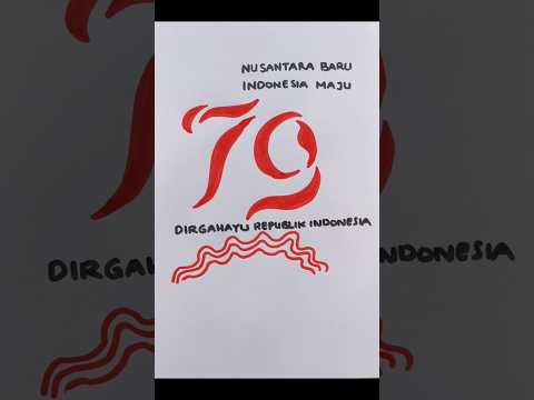 Menggambar Logo HUT RI Ke 79 #17agustus #hutri79 #dirgahayuindonesia
