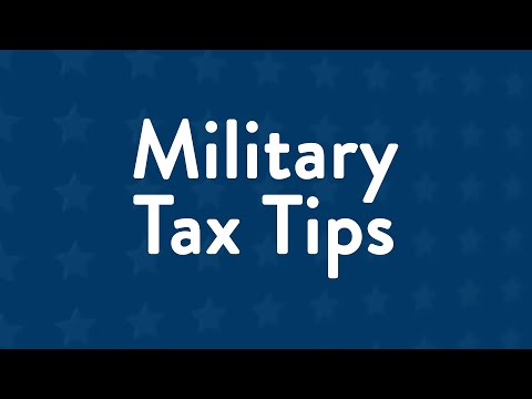 Military Tax Tips