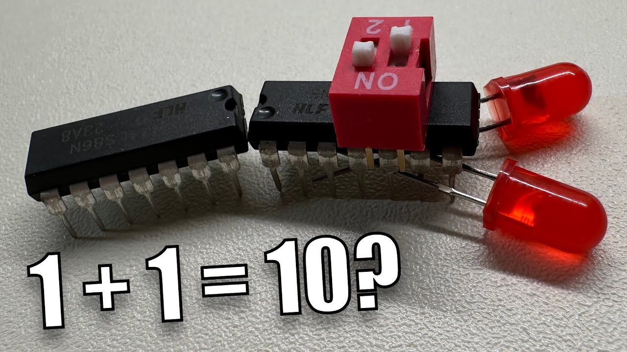 Building a 1 bit half adder took 2 whole people