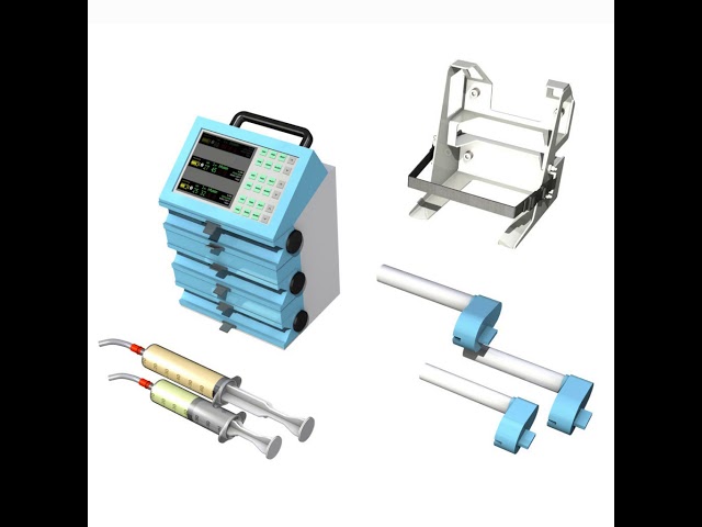 Triple Channel Syringe Pump 3D Model - FlatPyramid