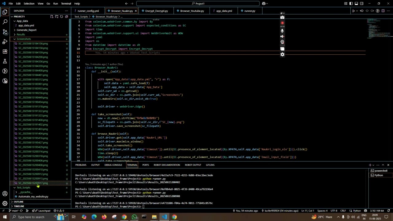 Selenium Python Automation Framework with Secure Password Encryption | Full Demo + GitHub Repo