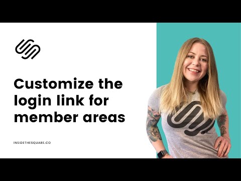 How To Customize The Squarespace Login Link // Squarespace Member Login Button Tutorial