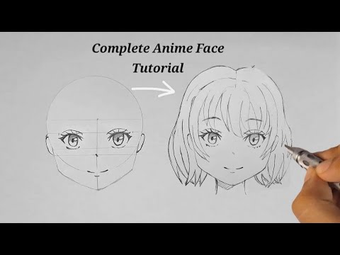 How to Draw Anime Face | Step by Step anime drawing tutorial | Complete Anime Face Guide