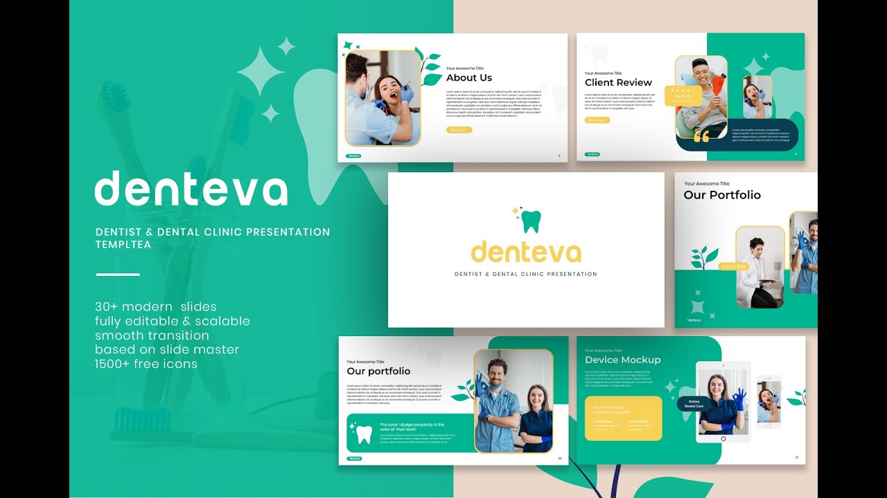 The best dental clinic and dentist presentation template