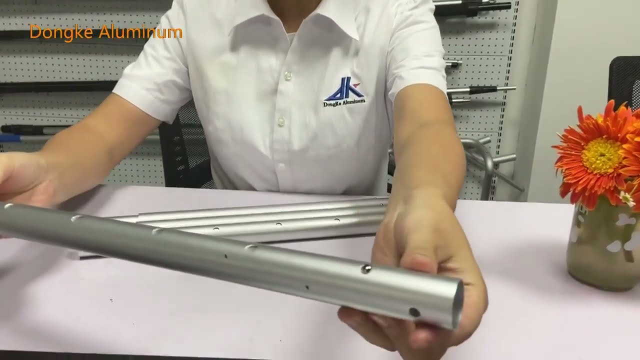 spring button extension pole Aluminium Tube Portable Fast Flip Lock Extension Table Leg