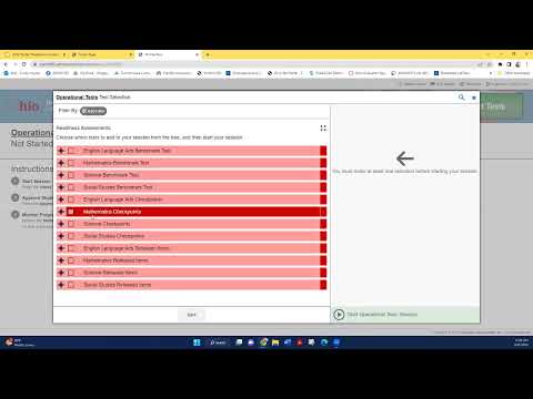 Accessing the Test Portal for Ohio Readiness Assessments