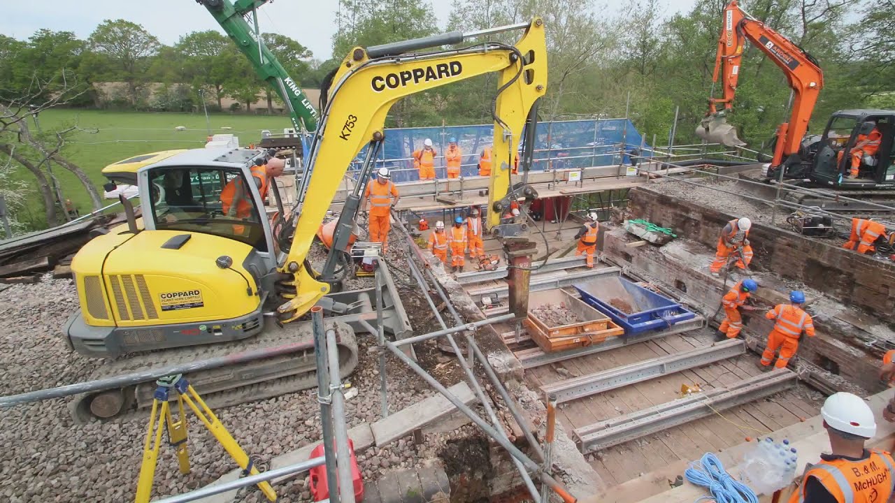 River Bridge Replacement Time-Lapse
