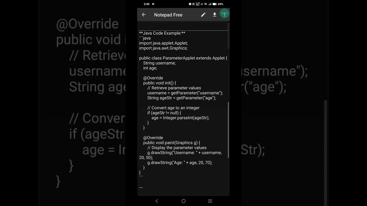 Passing Values to Applets Using Parameters in Java | Applet Tutorial