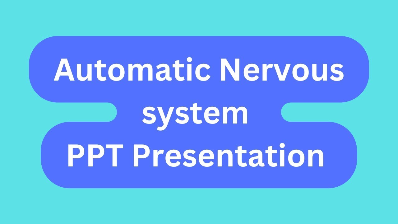 Autonomic Nervous System PPT Presentation Seminar Download: What It Is, Function & Disorders