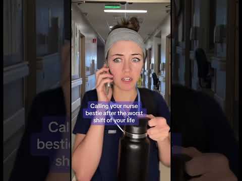 CALLING YOUR NURSE BESTIE funny nurse tiktok video