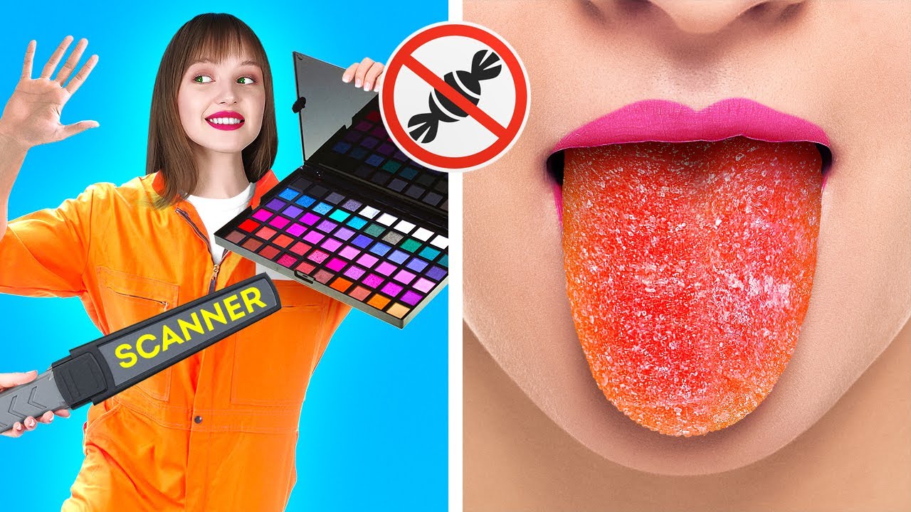 COOL WAYS TO SNEAK CANDIES INTO CLASS || Awesome Food Hacks And Tricks by 123 Go! Live