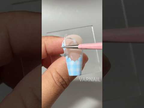 Easy Lace French Nail with Lace French Nail Stencil #nails #simplenails #nailtutorial