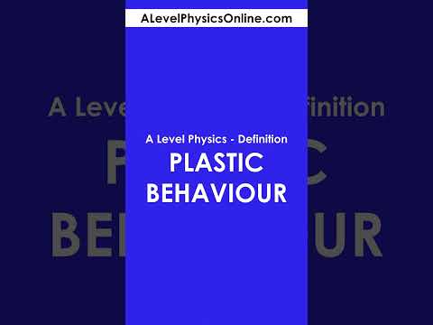 Definition - Elastic and Plastic