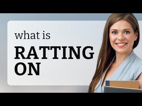 Unveiling Slang: What Does "Ratting On" Someone Mean?