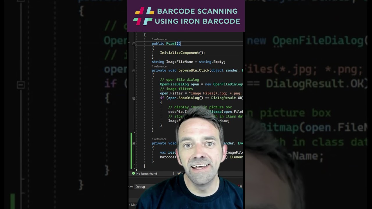 Barcode scanning using IronBarcode - need a shortcut?