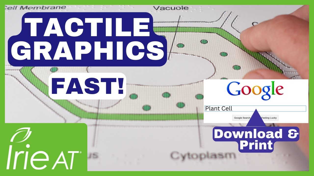 Tactile Graphics From Google – FAST! #accessibility #visionloss