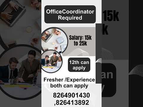 Office Coordinator Required