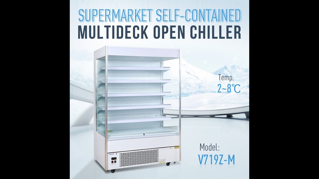 Commercial Open Multi-deck Display Chiller Refrigerator