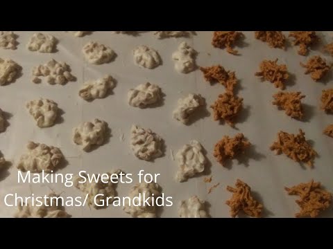 Making White Chocolate Peanut & Butterscotch Haystack Candy