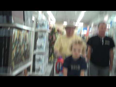 Joey and Grandpa cruise Wal Mart in N Ft Myers, Fl.