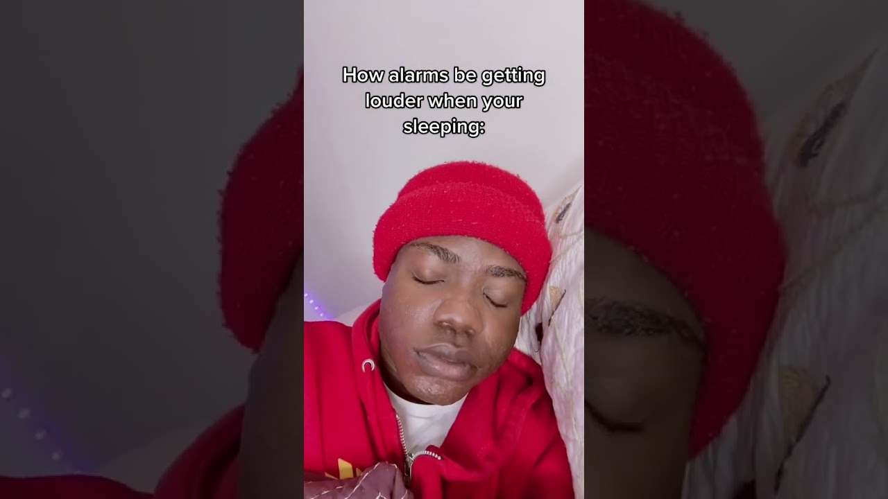 How alarms be getting louder when you’re sleeping 😂