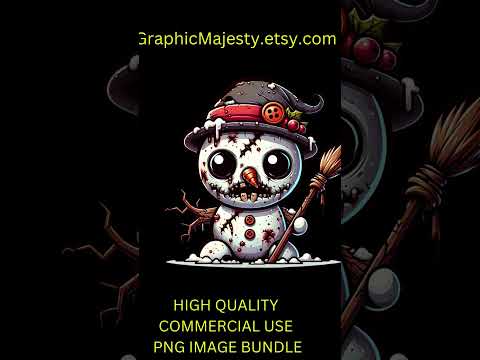 Cute Kawaii Horror Animal Bundle - 30 High Quality PNG Images - graphicmajesty.etsy.com
