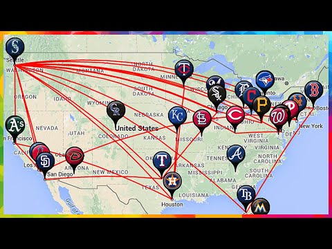 Which MLB teams travel MOST in 2023?